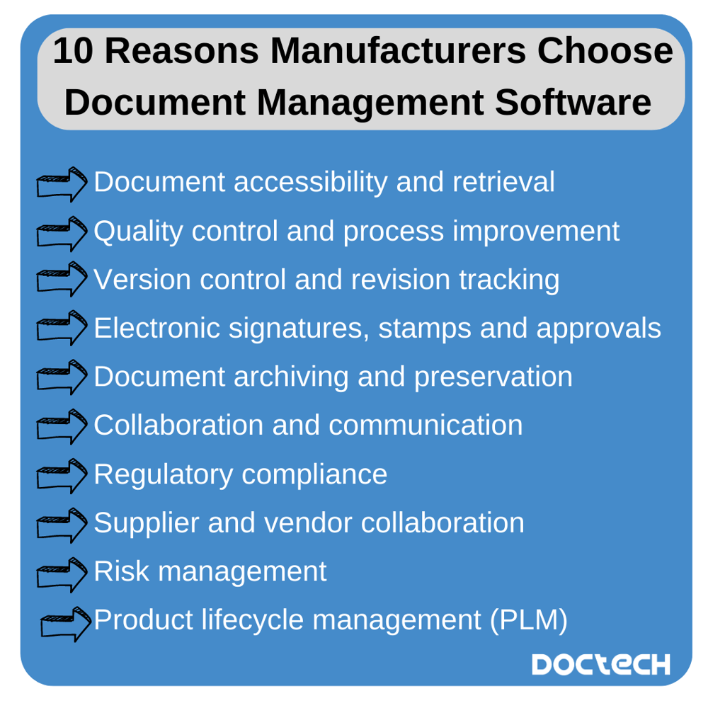 Manufacturing Document Management Software | DocTech Manufacturing Document Management Software | DocTech
